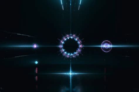 premium ai image quantum particles fusion