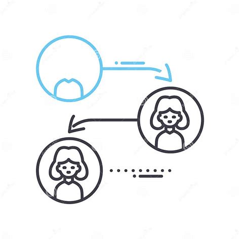 dependencies line icon outline symbol vector illustration concept