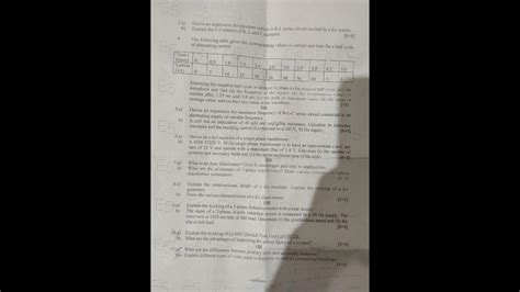 Jntuh R22 Bee Question Paper😱🔥jntuhyderabad Youtube