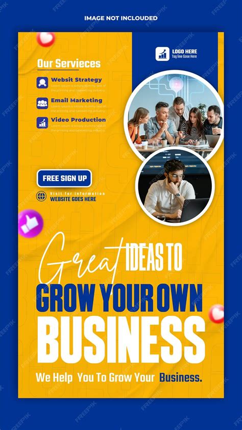 Premium Vector Digital Marketing Instagram Story Template Design