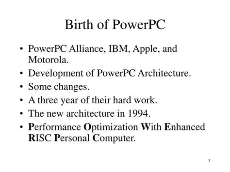 PPT IBM Motorola Apple PowerPC PowerPoint Presentation Free Download ID