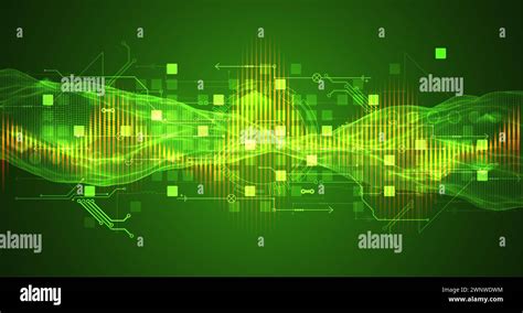 Wireframe Big Data Concept Abstract Digital Futuristic Vector Illustration On Technology