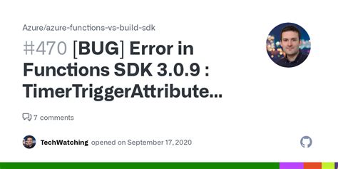 Bug Error In Functions Sdk 309 Timertriggerattribute Could Not Be Found · Issue 470