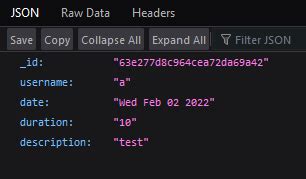Back End Development And APIs Projects Exercise Tracker Test Not Passing JavaScript The