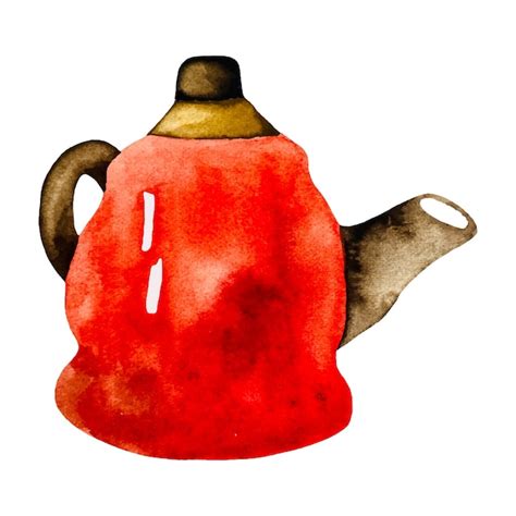 찻 주전자 프리미엄 벡터