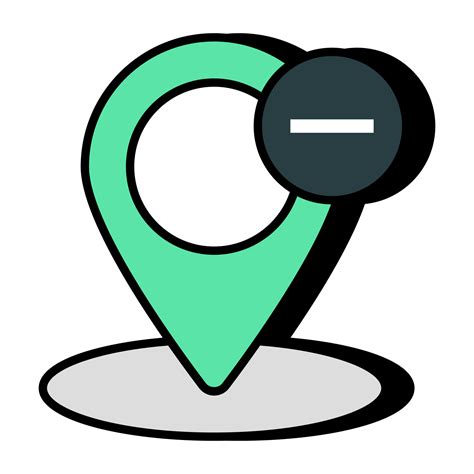 perfect design icon of remove location 23987877 vector art at vecteezy