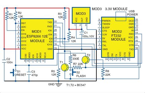 Esp8266 12ef Module Programmer Full Diy Project