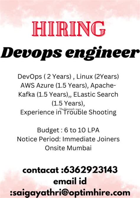 Sai Gayathri On Linkedin Devops Hiring Engineers Engineers