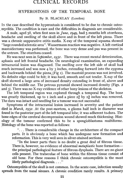 Hyperostosis Of The Temporal Bone The Journal Of Laryngology And Otology Cambridge Core