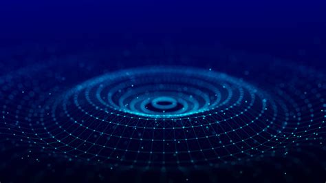 3d 원형 디지털 웨이브 기술 파동 플로우 디지털 구조 사이버 기술 배경 3d 렌더링 순서에 대한 스톡 사진 및 기타 이미지 Istock