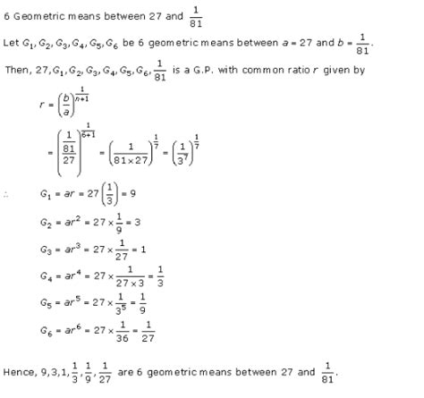RD Sharma Class Solutions Chapter Geometric Progressions Ex