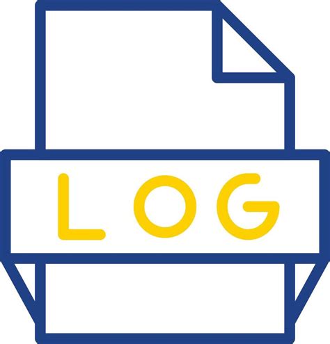 log file format icon 15989051 vector art at vecteezy