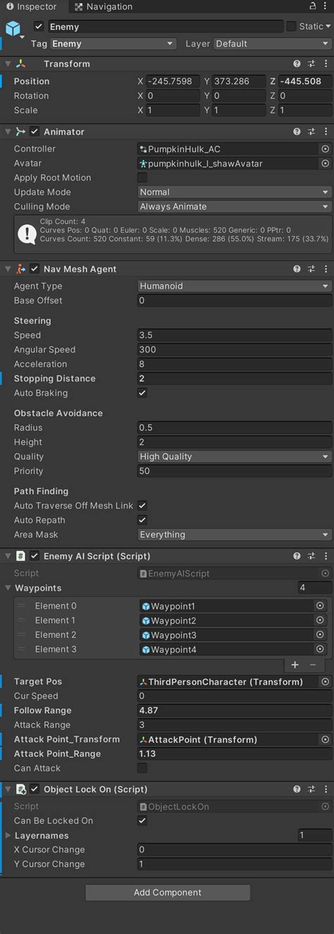 Have Spells Track Enemy Runity3d