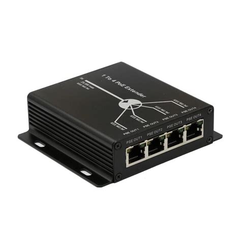 1 ~ 4 포트 Poe 익스텐더 100mbps Poe 익스텐더 Ieee 8023af Ip Poe Cctv 카메라 시스템용 표준 입력출력 전송 및 케이블