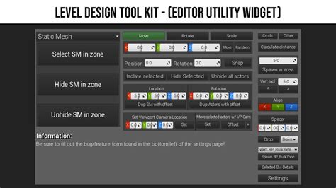 Level Design Tool Kit Unreal Free Blueprints