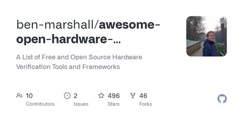 Github Ben Marshallawesome Open Hardware Verification A List Of Free And Open Source