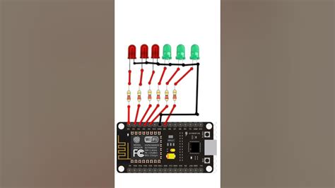 How To Make Led Chaser Using Esp8266 Tutorial 6 Ytshorts Shorts