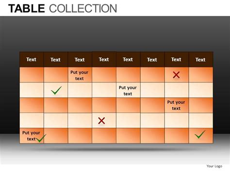 Tables Collection Powerpoint Presentation Slides DB PowerPoint Presentation Images Templates