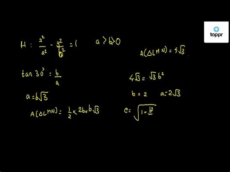 let h x 2a 2 y 2b 2 1 where a b 0 be a hyperbola in the