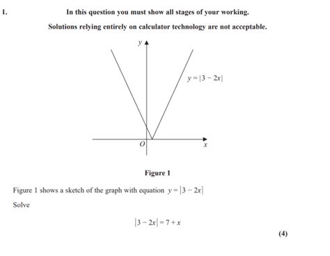 exam questions modulus equations examsolutions