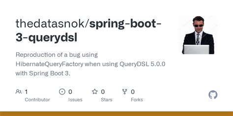 Github Thedatasnokspring Boot 3 Querydsl Reproduction Of A Bug