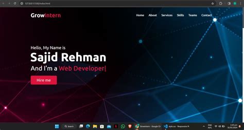 Sajid Rehman On Linkedin Growintern Firsttaskcomplete Frontenddevelopment