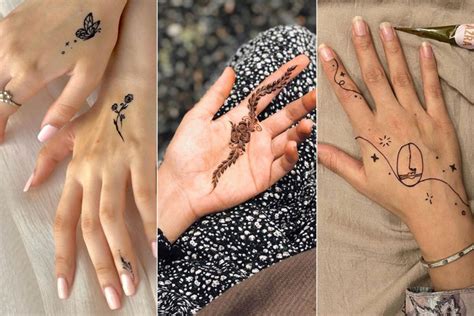 ترند جدید مدل های ظریف و خاص حنا مینیمال روی دست ماگرتا