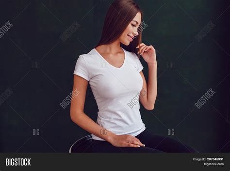 Woman Big Breast White Image And Photo Free Trial Bigstock