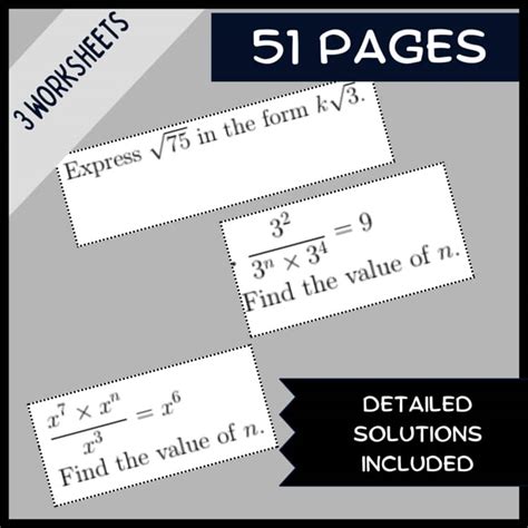 Indices Harder Questions Bundle By Mathamaniacs Tpt