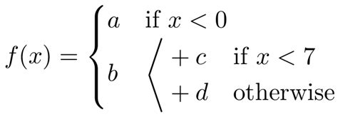 Amsmath Cases Environment With Angle Brackets Tex Latex Stack