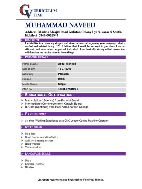 Muhammad Naveed 1 Pdf Career And Growth