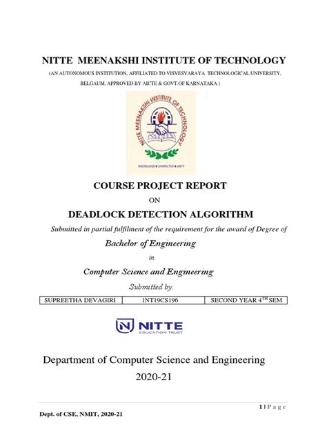 Deadlock Detection Report Pdf