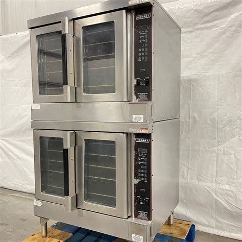 Used Hobart Full Size Double Gas Convection Oven Hgc5 From School
