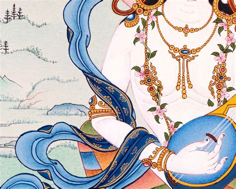 Mother Saraswati Thangka Tibetan Art Of Dakini
