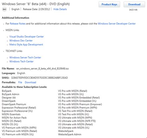 Download Windows Server 8 Beta From Msdn Technet Redmond Pie
