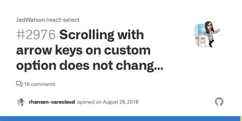 Scrolling With Arrow Keys On Custom Option Does Not Change View Issue