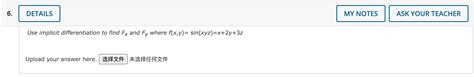 Solved Use Implicit Differentiation To Find Fx And Fy Where