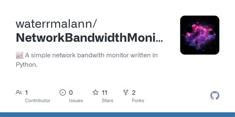 Github Waterrmalannnetworkbandwidthmonitor 📈 A Simple Network