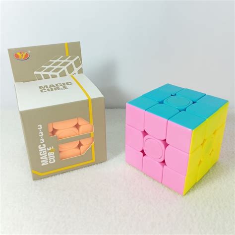 Jual Magic Cube 3x3 Yong Jun Yj8353 Stikerless Rotating Cube Spinner Cube Original Yong Jun