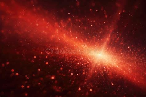 Abstract Glowing Red Light Effect With Sparkling Rays Stock Illustration Illustration Of Hell
