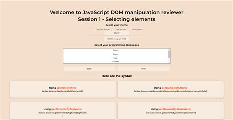 Github Edmarjamesjs Dom Reviewer This Serves As My Reviewer For Javascript Dom Manipulation