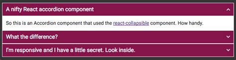 React Responsive Accordion Npm