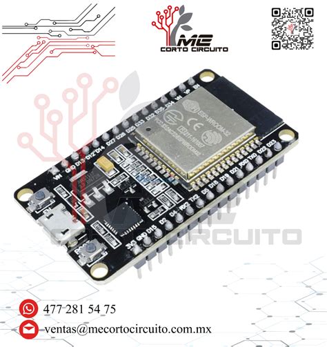 Placa De Desarrollo Esp32 30 Pines Corto Circuito