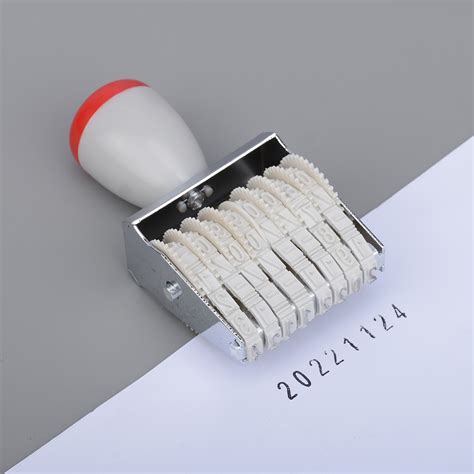 Pc English Number Adjustable Year Month Day Roller Wheel Date Stamp Customer Service Temu