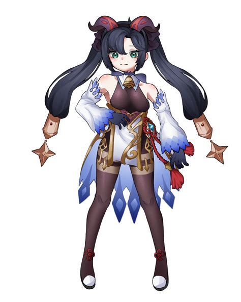 Ganyu And Mona Genshin Impact Drawn By Gang H Danbooru