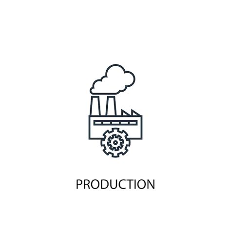 Premium Vector Production Concept Line Icon Simple Element