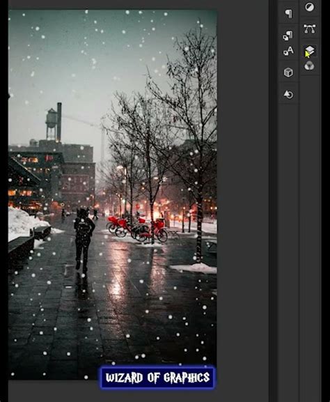 How To Add Snow Fall Effect In Photoshop Youtube