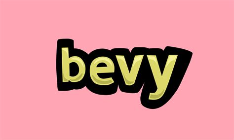 Bevy Writing Vector Design On A Pink Background 21868974 Vector Art At