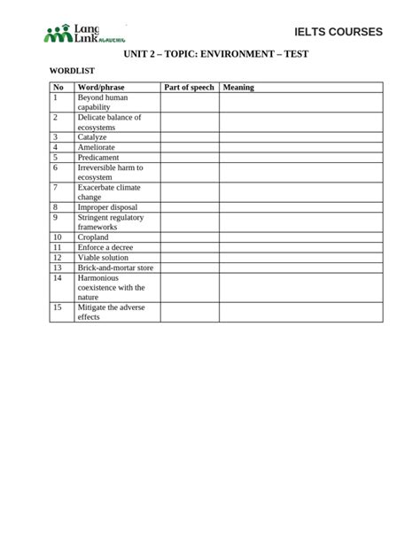 ll advanced lesson 4 vocabulary test pdf