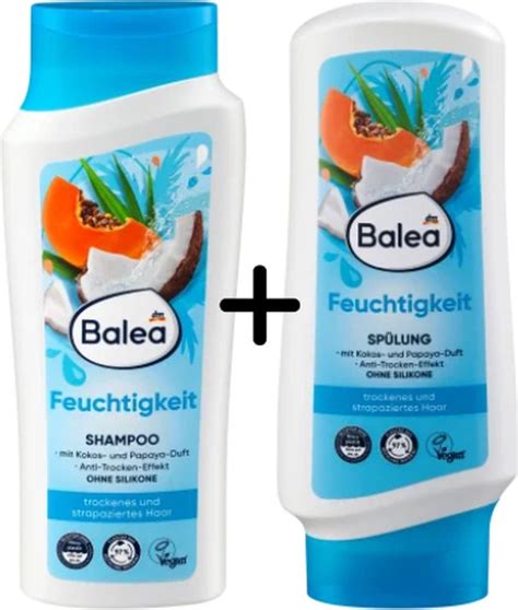 Balea Shampoo Conditioner Vochtigheid 2x 300 Ml Shampoo En